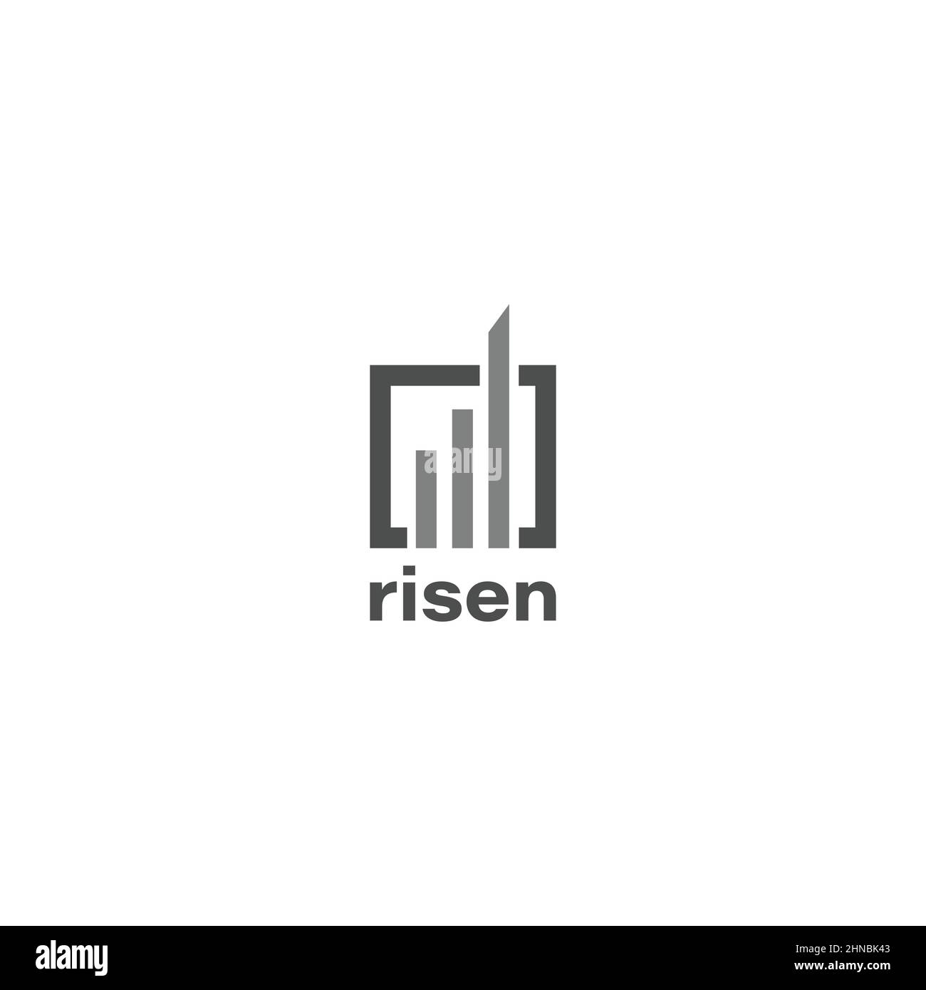 Simple Graphical Increase Logo Design Template Stock Vector Image & Art ...