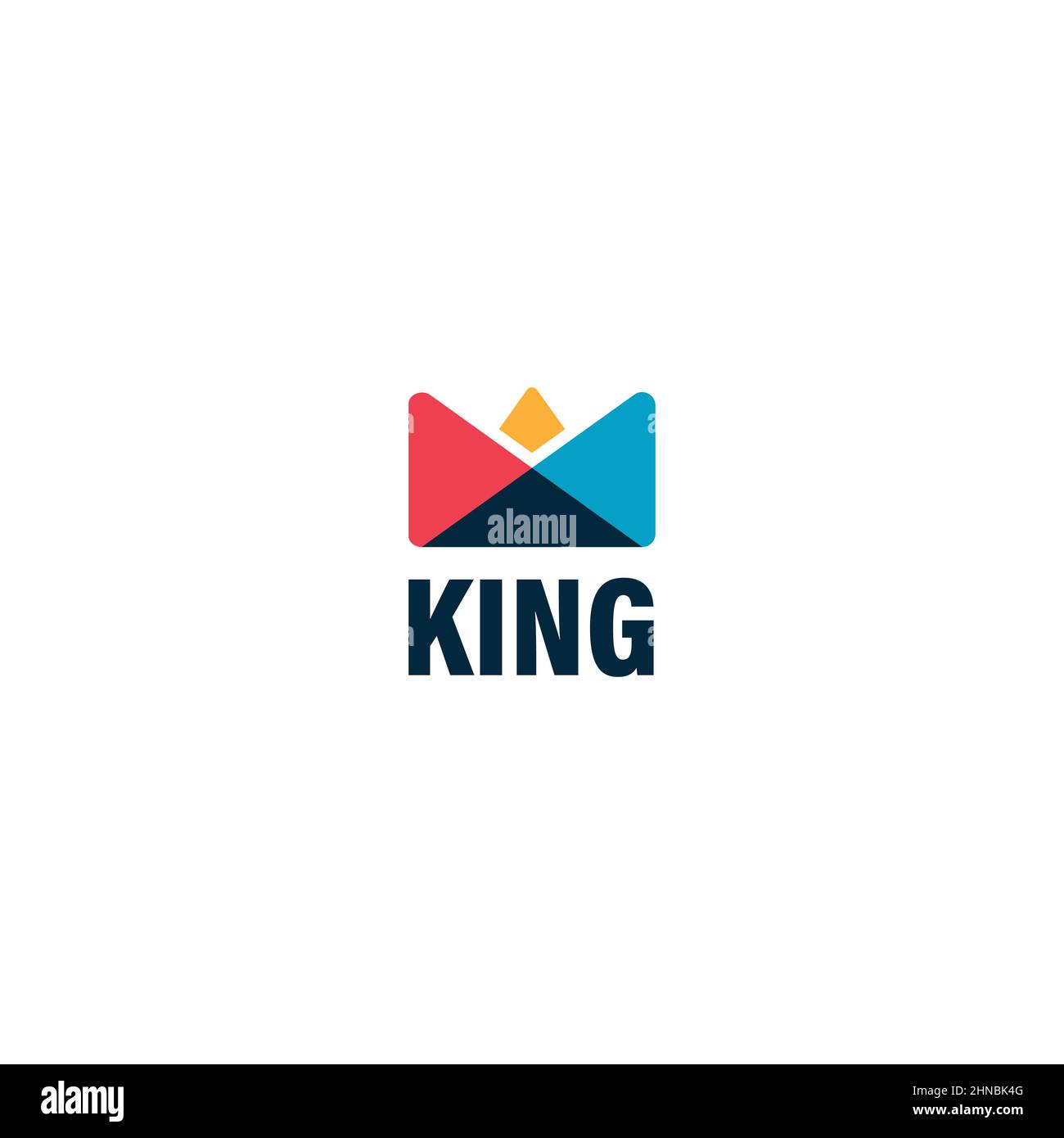Simple King Crown With Spotlight Logo Sign Symbol Icon Stock Vector ...