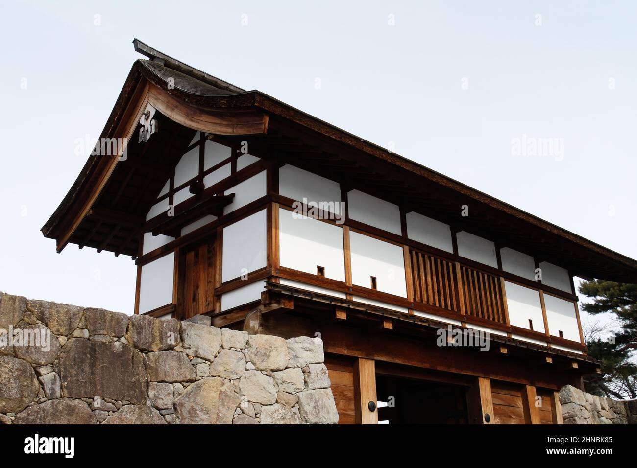 matsushiro town, nagano, japan, 2022/13/02 , Matsushiro Castle ...