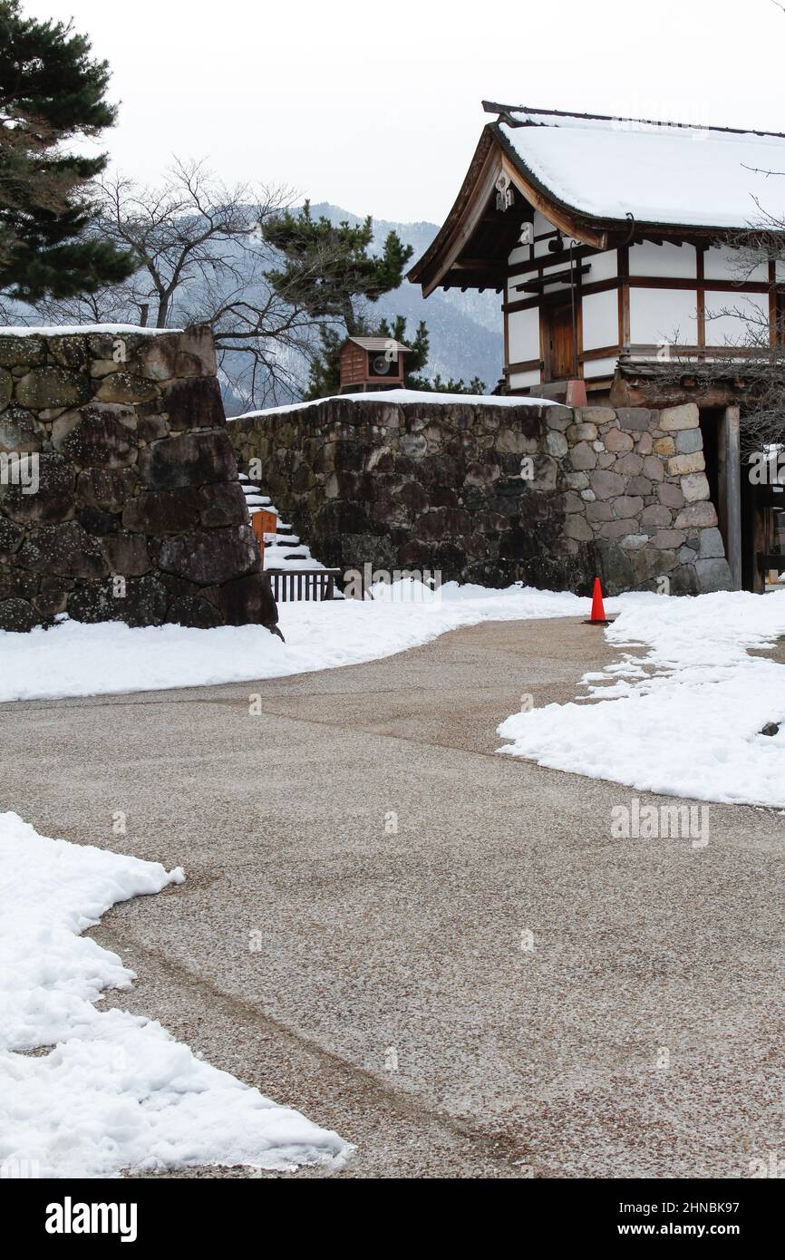 matsushiro town, nagano, japan, 2022/13/02 , Matsushiro Castle ...