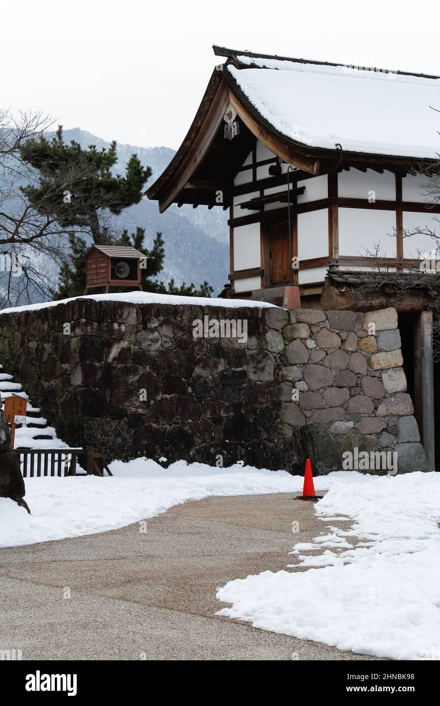 matsushiro town, nagano, japan, 2022/13/02 , Matsushiro Castle ...