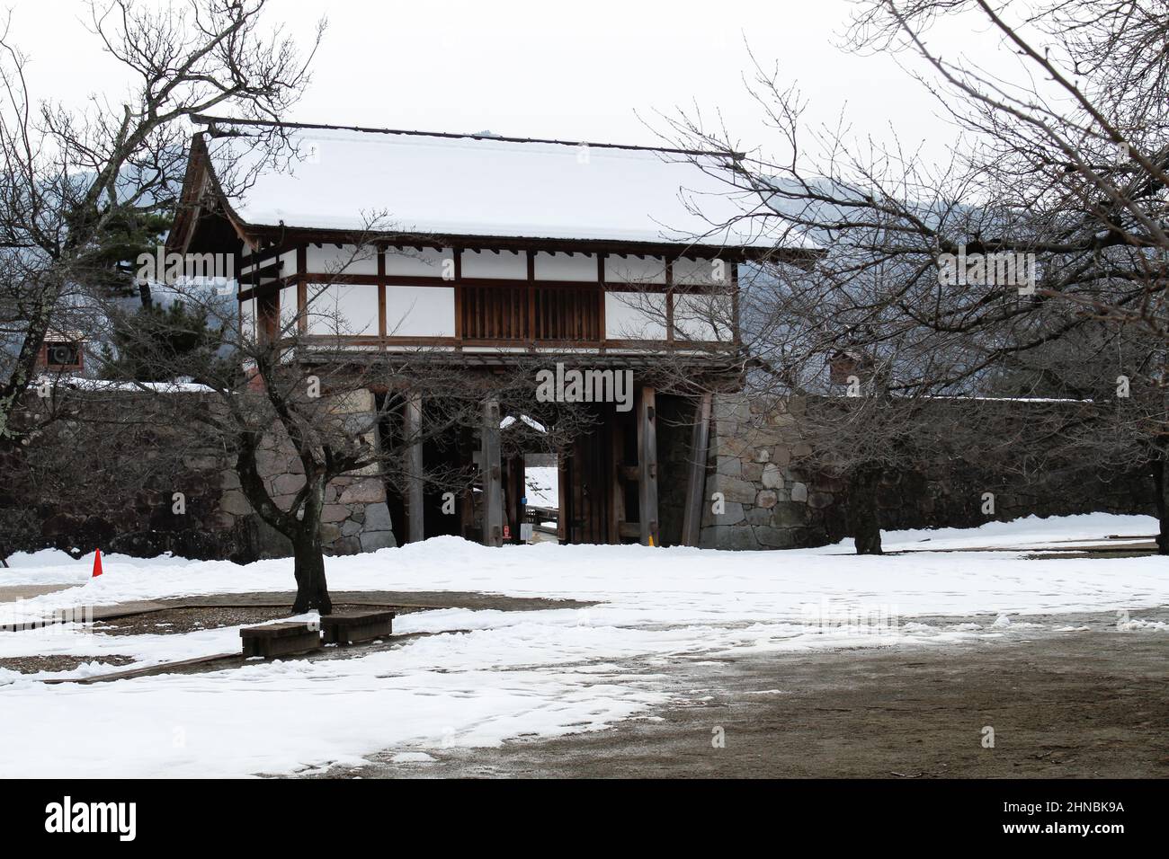 matsushiro town, nagano, japan, 2022/13/02 , Matsushiro Castle ...