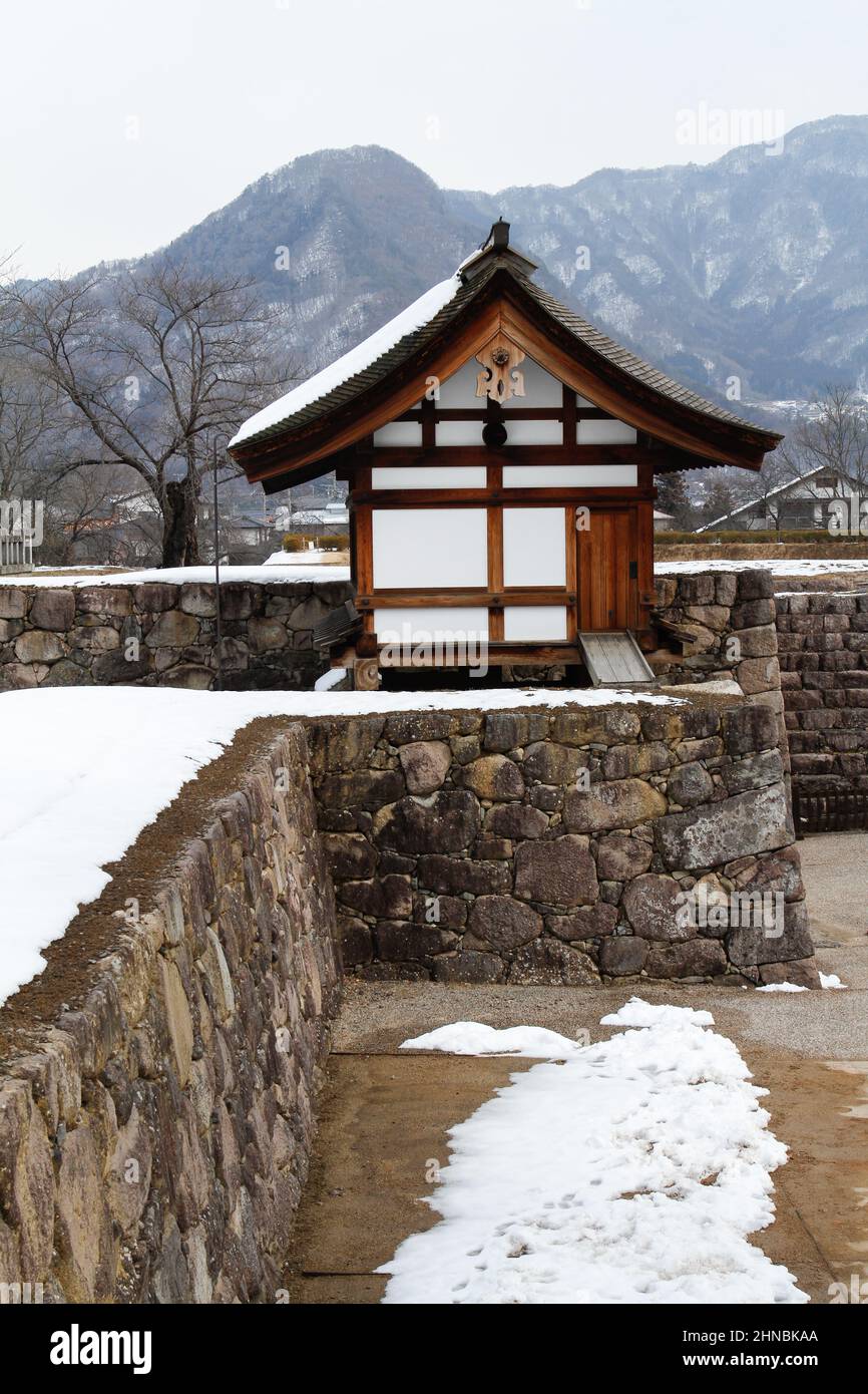 matsushiro town, nagano, japan, 2022/13/02 , Matsushiro Castle ...