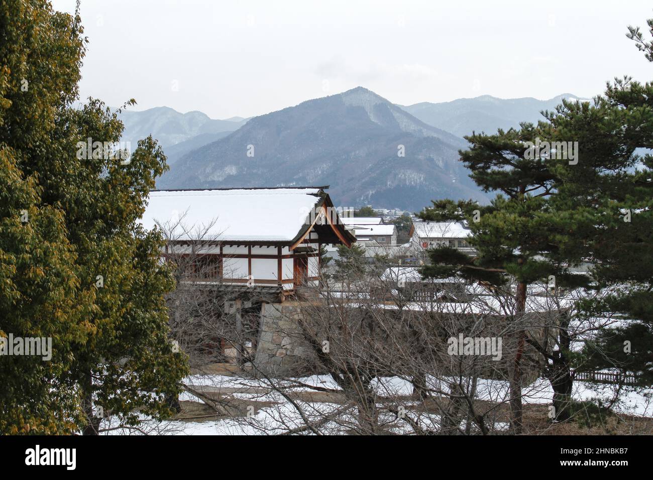 matsushiro town, nagano, japan, 2022/13/02 , Matsushiro Castle ...