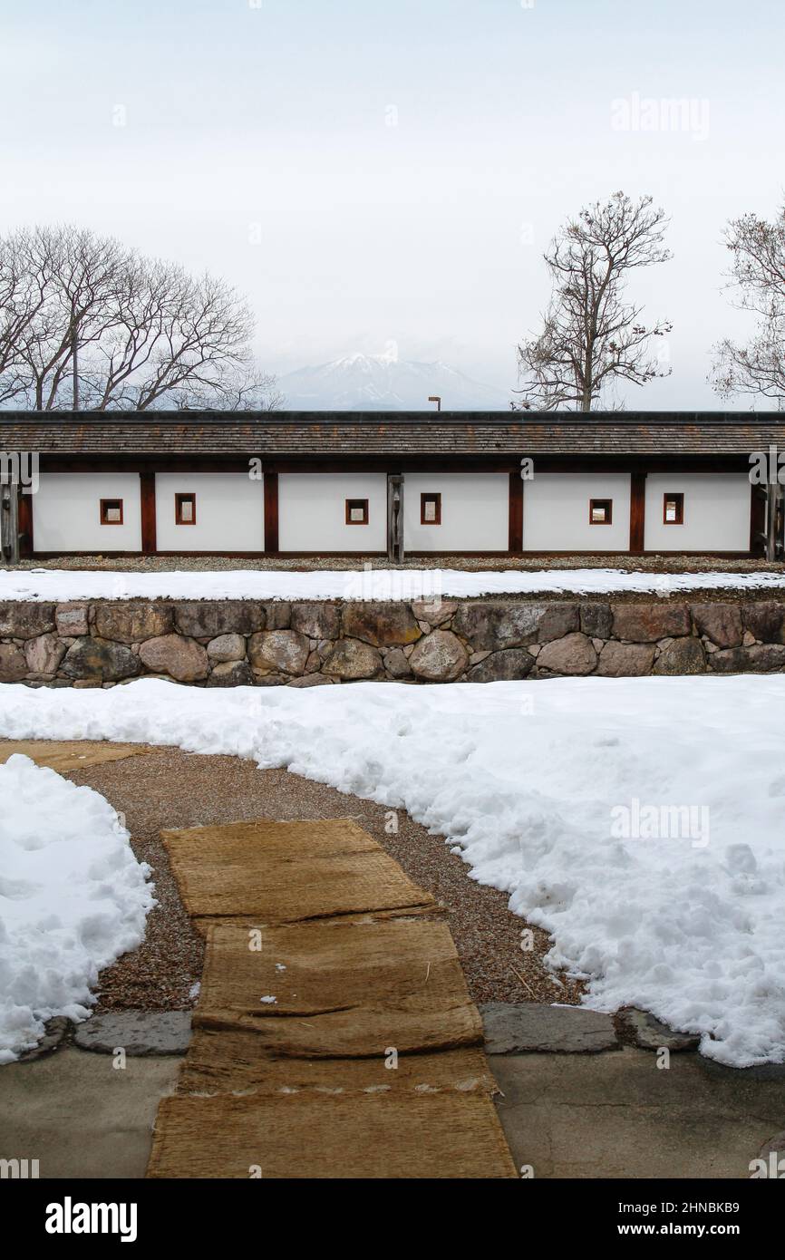 matsushiro town, nagano, japan, 2022/13/02 , Matsushiro Castle ...