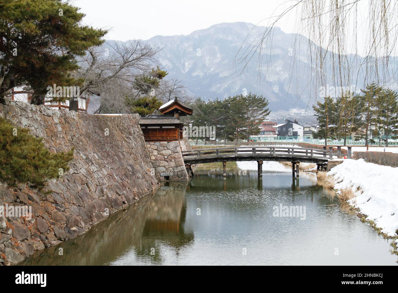 matsushiro town, nagano, japan, 2022/13/02 , Matsushiro Castle ...