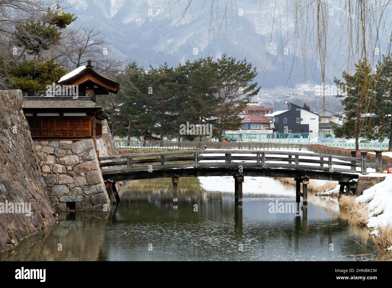 matsushiro town, nagano, japan, 2022/13/02 , Matsushiro Castle ...