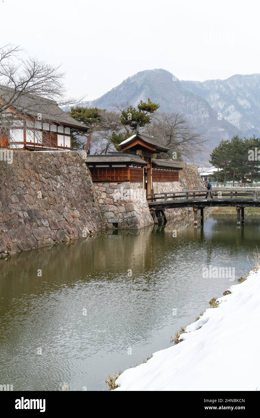 matsushiro town, nagano, japan, 2022/13/02 , Matsushiro Castle ...