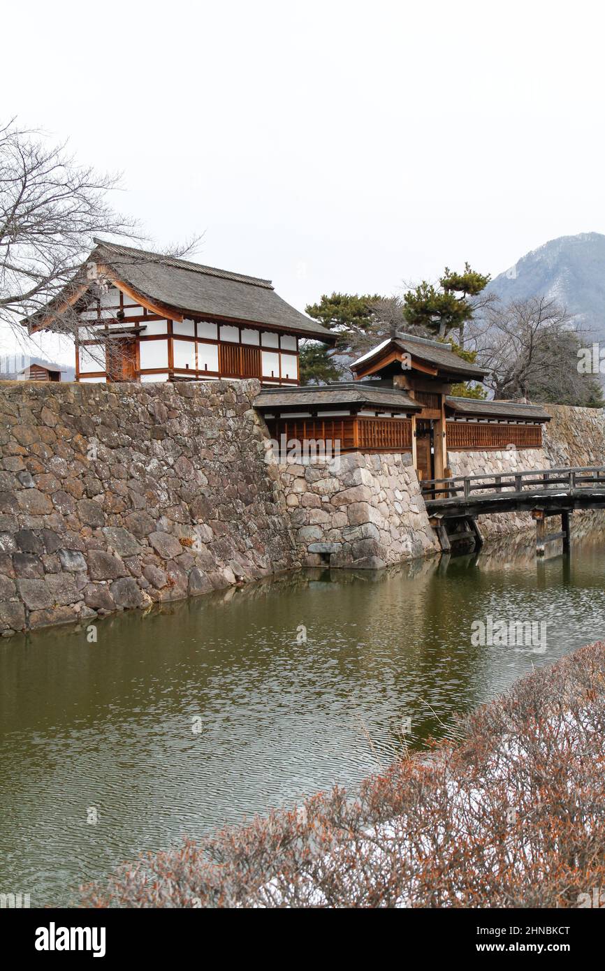 matsushiro town, nagano, japan, 2022/13/02 , Matsushiro Castle ...