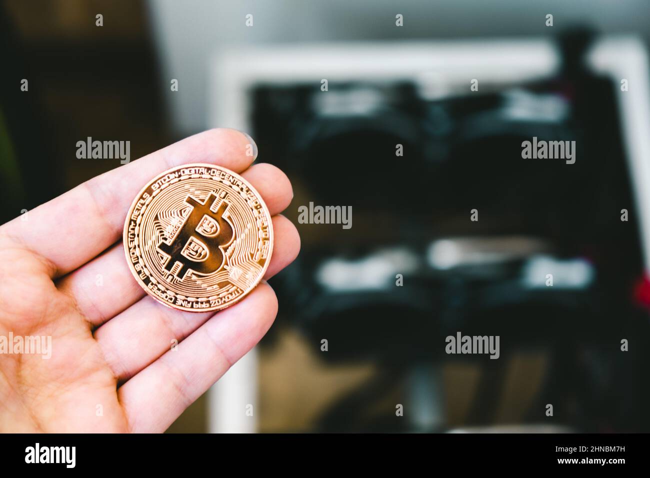 Mining and cryptocurrency. Our new life. High quality photo Stock Photo ...