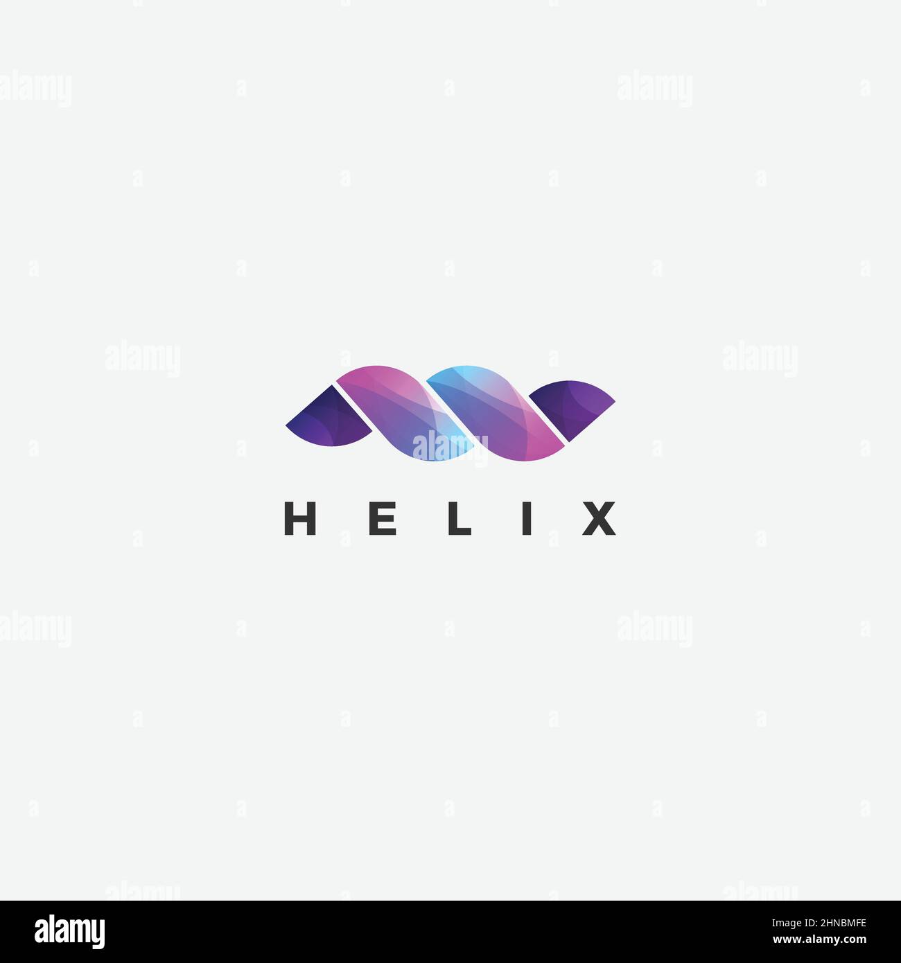 Abstract DNA Ribbon Logo Design Template Stock Vector Image & Art - Alamy