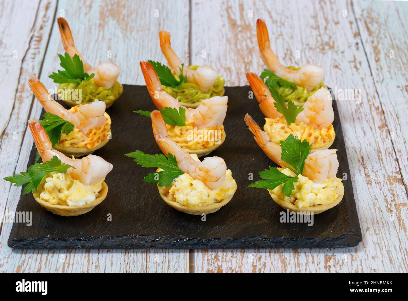 Gourmet seafood canape hi-res stock photography and images - Alamy