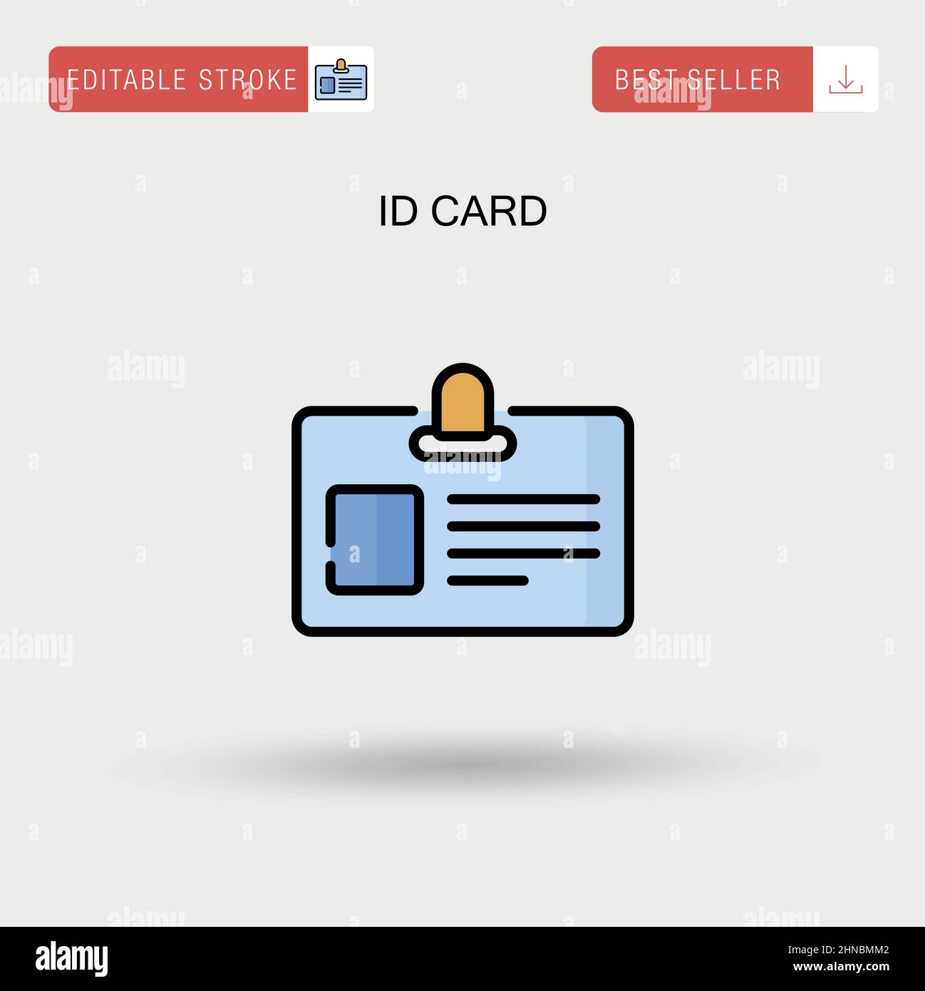 Id card isolated icon vector hi-res stock photography and images - Alamy