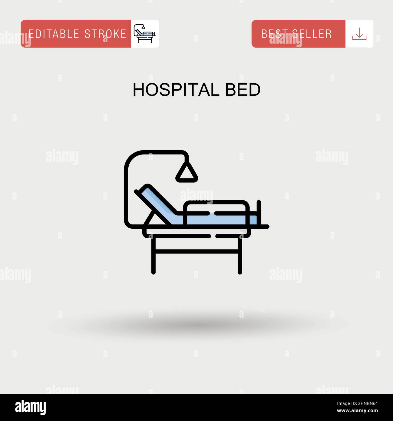 Hospital healthcare bed Stock Vector Images - Alamy