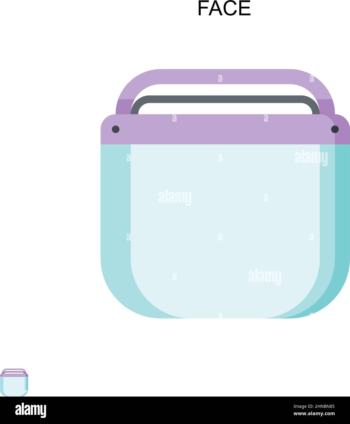 Face Simple vector icon. Illustration symbol design template for web ...