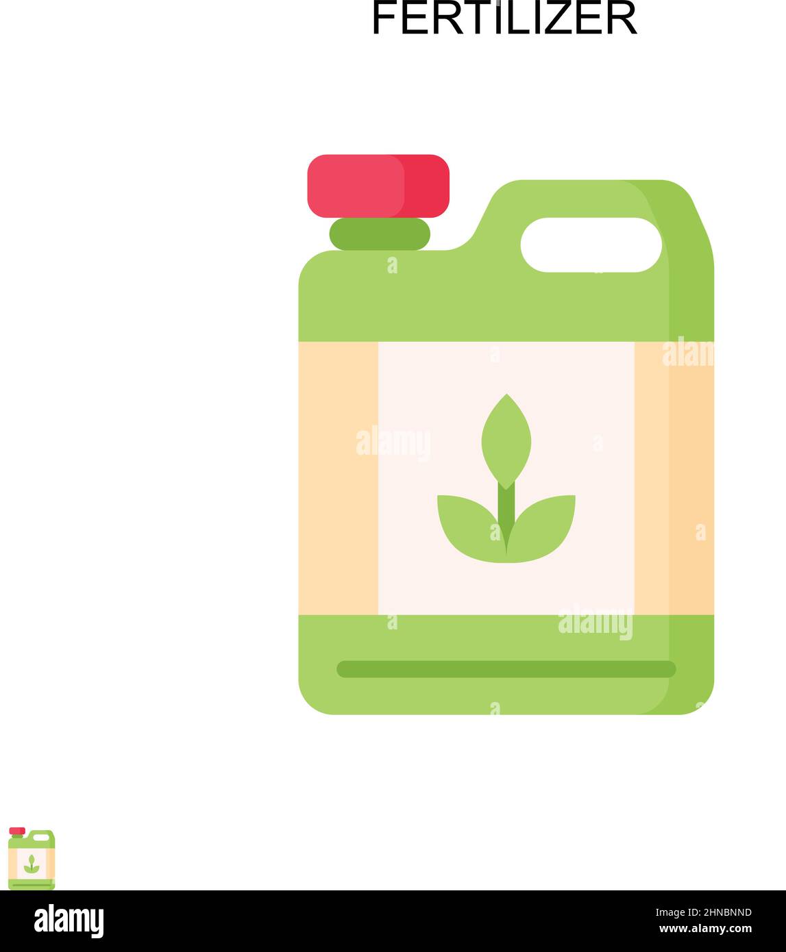 Fertilizer Simple vector icon. Illustration symbol design template for ...