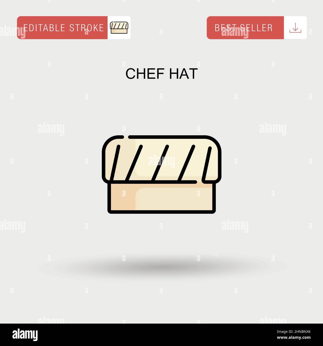 Hat chef cook restaurant icon hi-res stock photography and images - Alamy