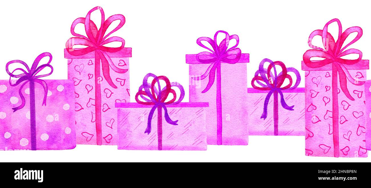 Hot Pink Polka Dot Border