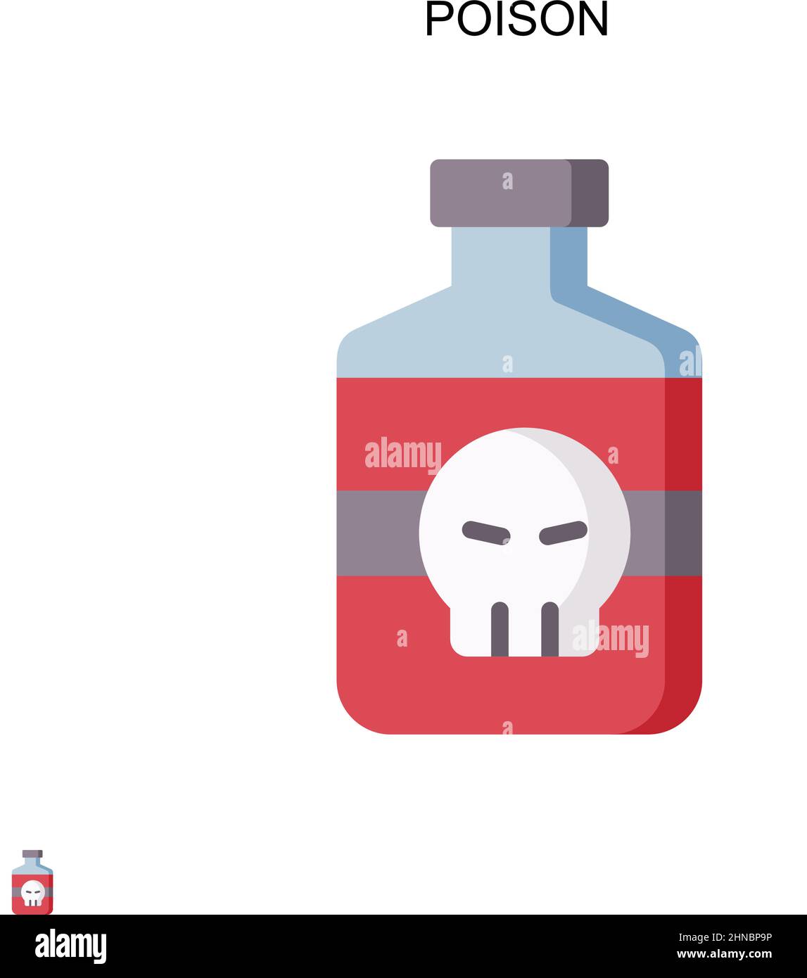 Poison Simple vector icon. Illustration symbol design template for web ...