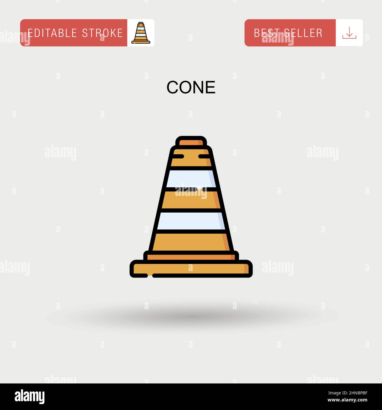 Cone Simple vector icon Stock Vector Image & Art - Alamy