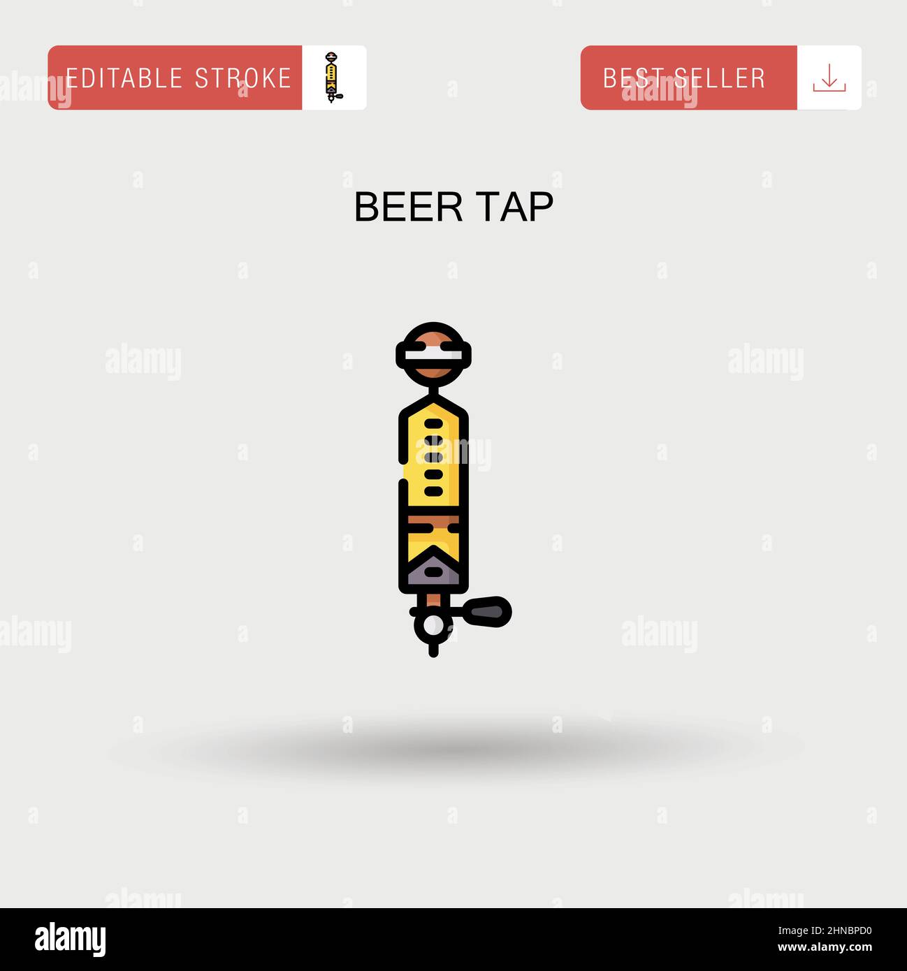 Beer tap handle Stock Vector Images - Alamy