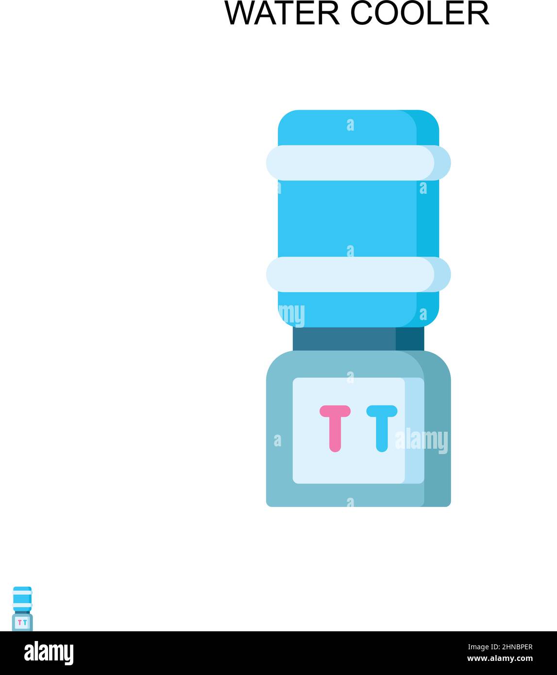 Water cooler Simple vector icon. Illustration symbol design template ...