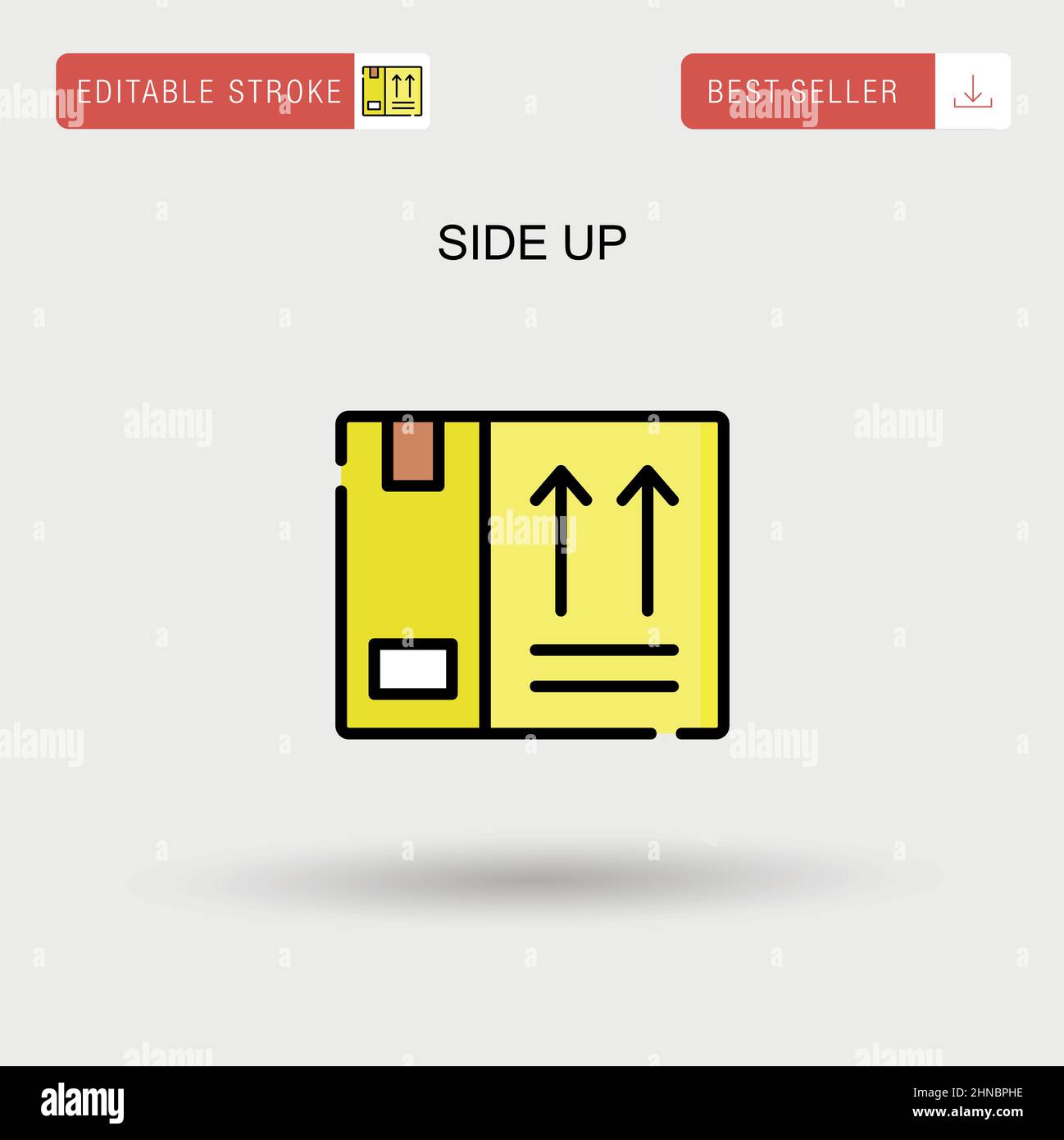 This is side up icon hi-res stock photography and images - Alamy