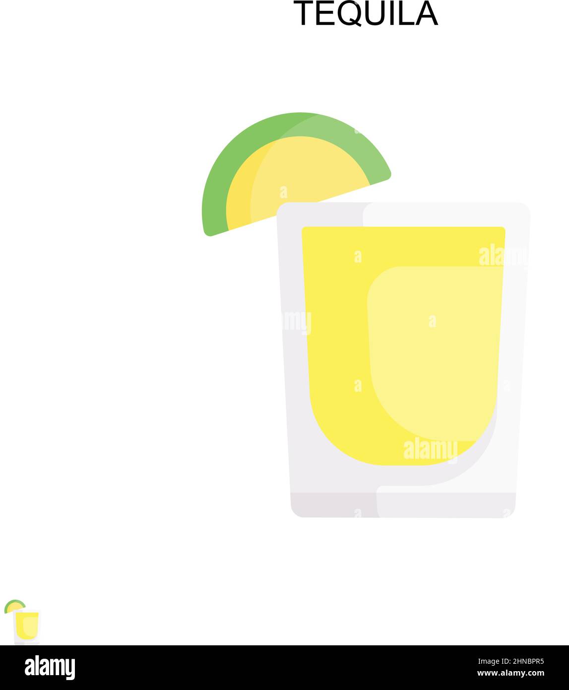 Tequila Simple vector icon. Illustration symbol design template for web ...