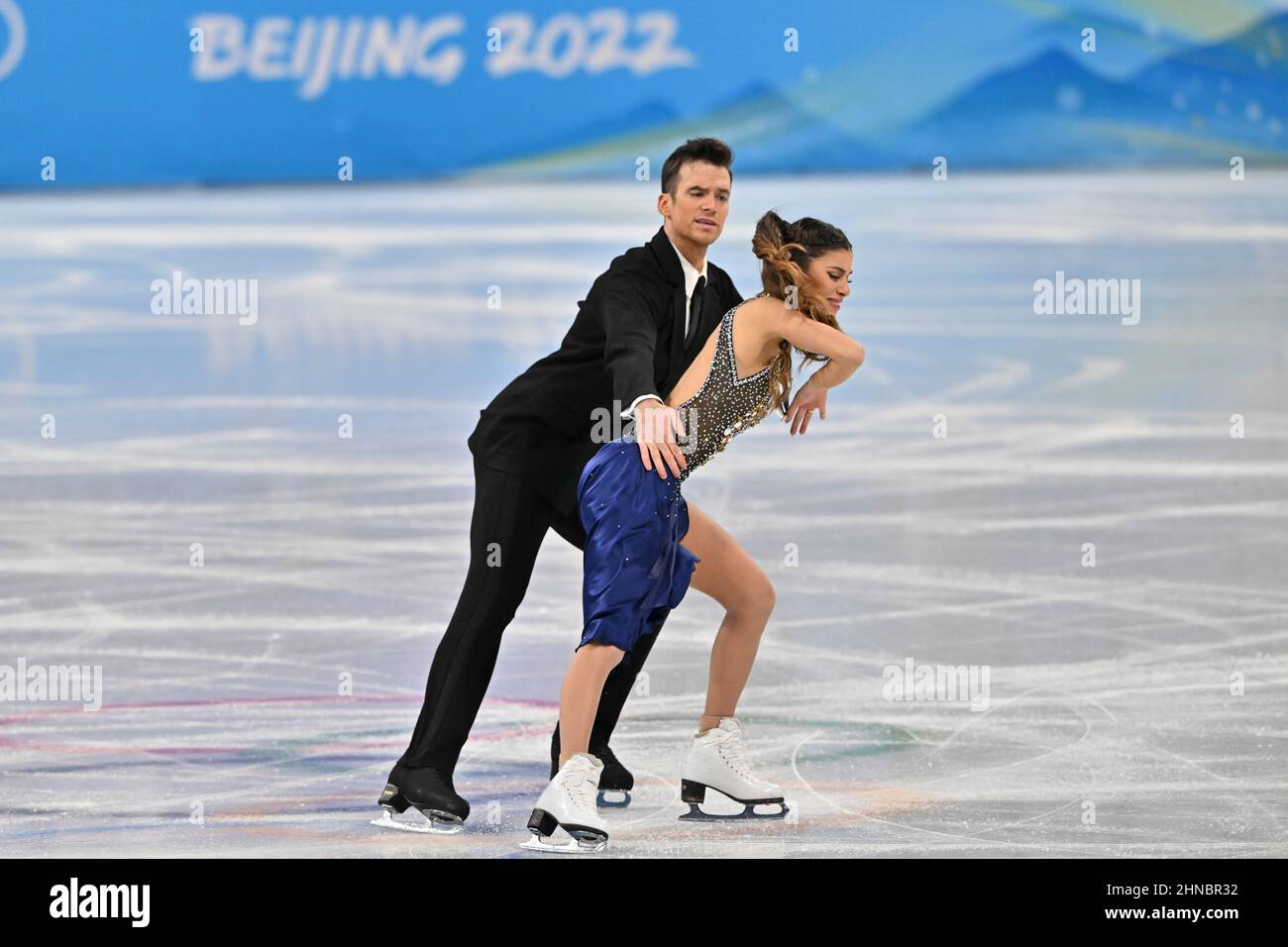 BEIJING, CHINA - FEBRUARY 14: Tina Garabedian and Simon Proulx Senecal ...