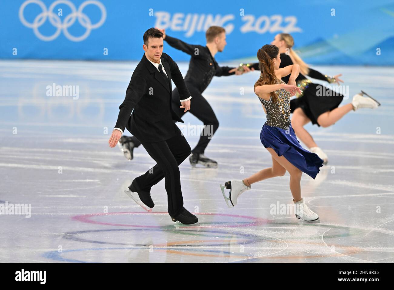 BEIJING, CHINA - FEBRUARY 14: Tina Garabedian and Simon Proulx Senecal ...