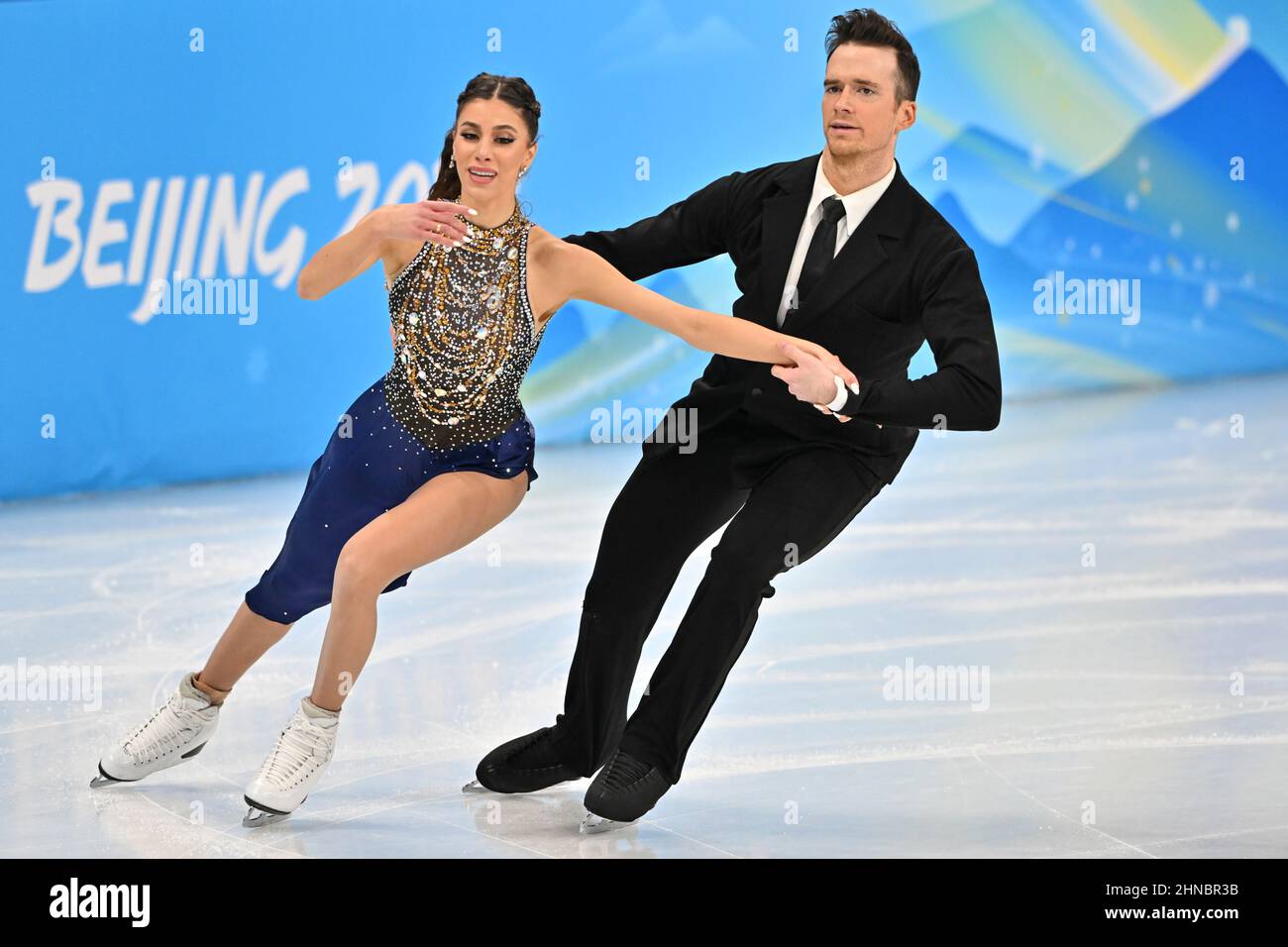 BEIJING, CHINA - FEBRUARY 14: Tina Garabedian and Simon Proulx Senecal ...