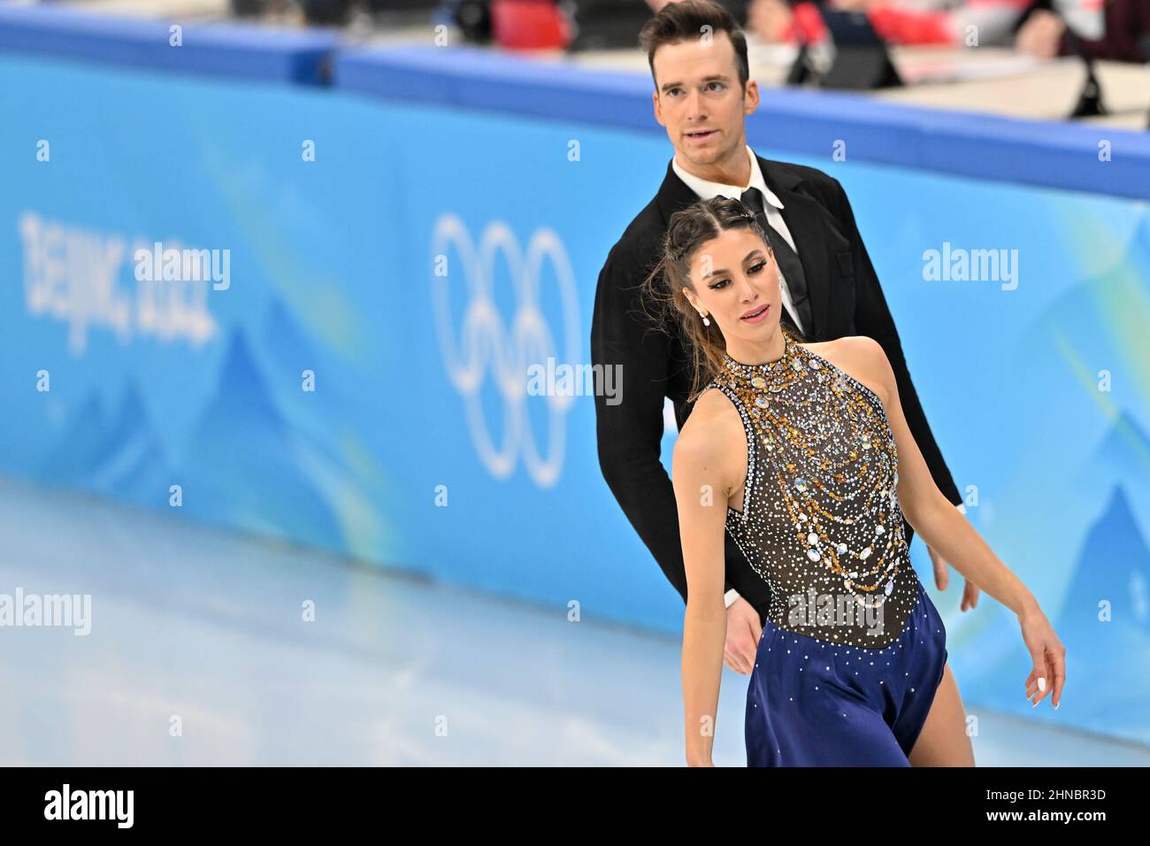 BEIJING, CHINA - FEBRUARY 14: Tina Garabedian and Simon Proulx Senecal ...