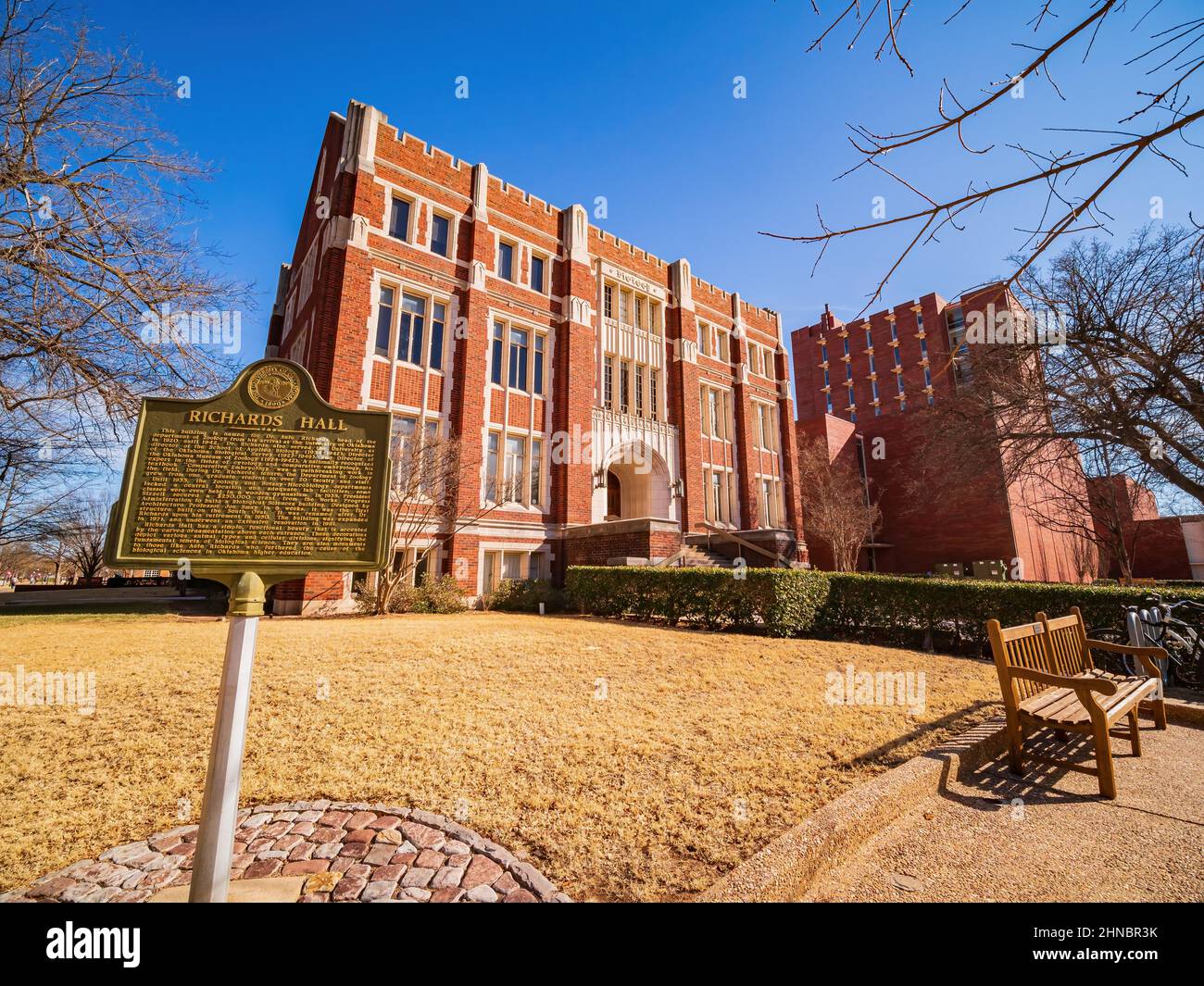 Sunny view of The Richards Hall at Oklahoma Stock Photo - Alamy