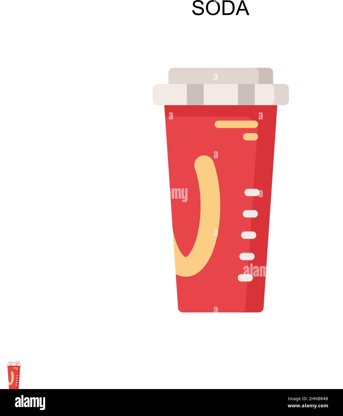 Soda Simple vector icon. Illustration symbol design template for web ...