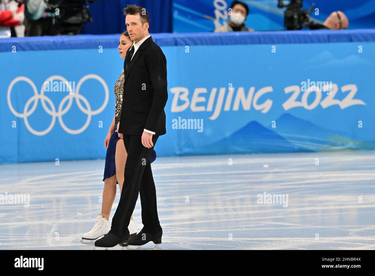 BEIJING, CHINA - FEBRUARY 14: Tina Garabedian and Simon Proulx Senecal ...