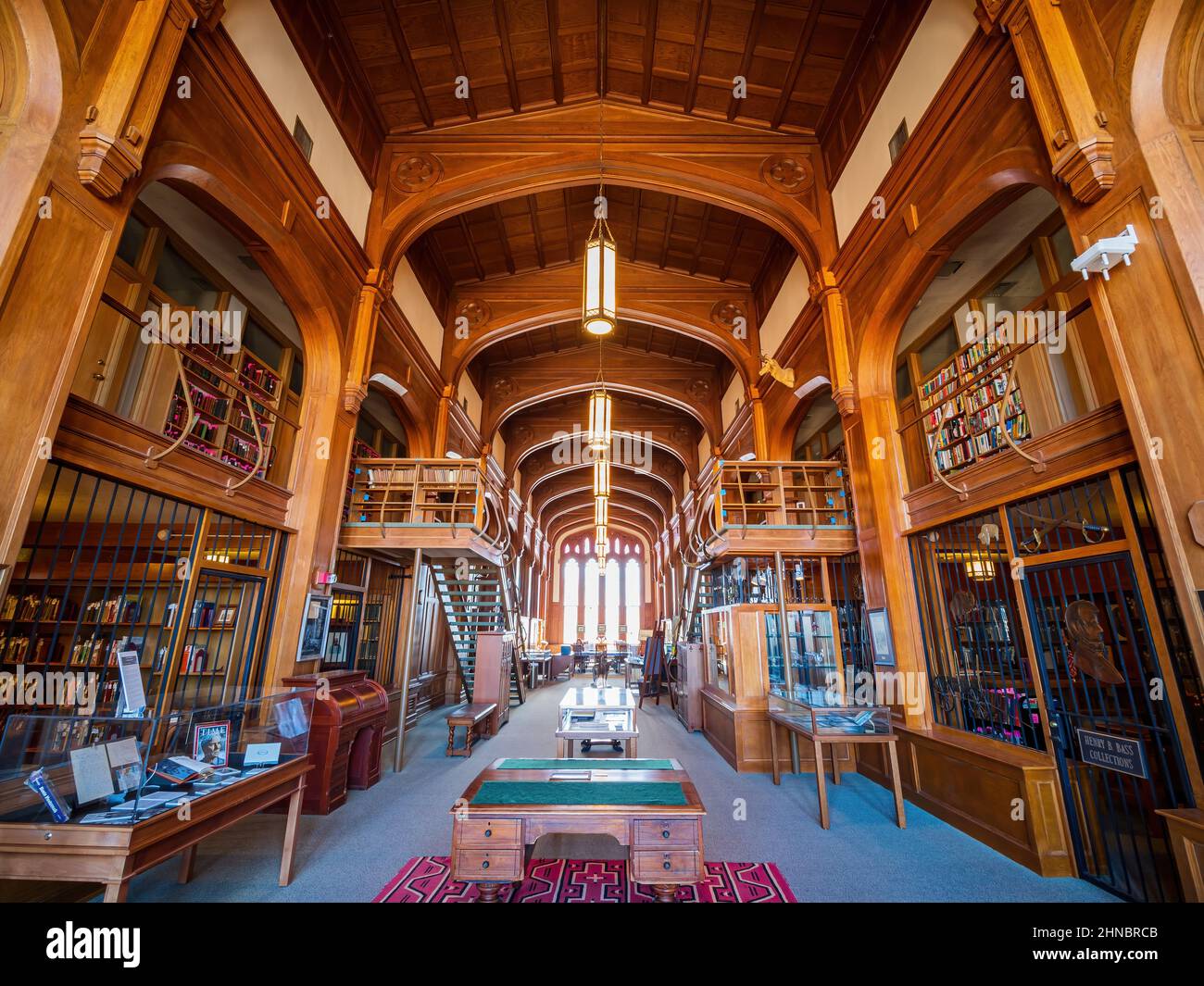 Oklahoma FEB 9, 2022 - Interior view of the Western History Collection ...