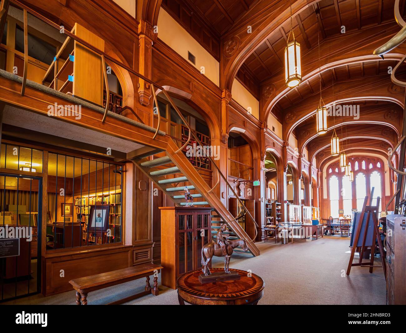 Oklahoma FEB 9, 2022 - Interior view of the Western History Collection ...