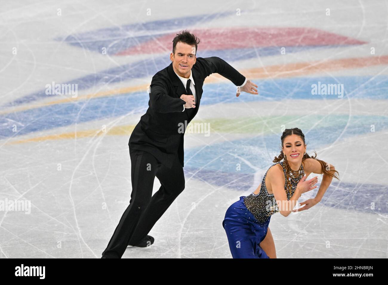 BEIJING, CHINA - FEBRUARY 14: Tina Garabedian and Simon Proulx Senecal ...