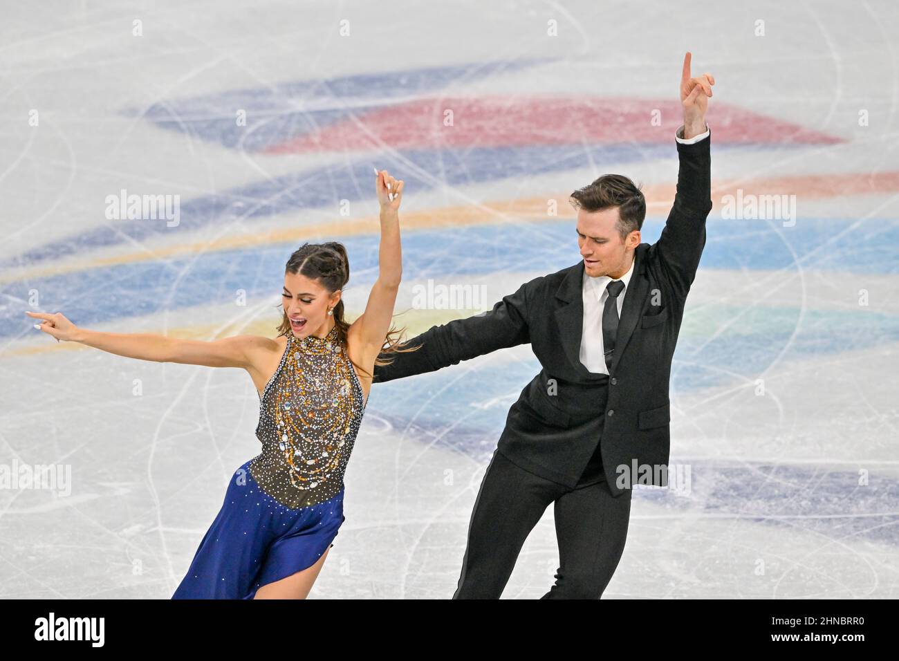 BEIJING, CHINA - FEBRUARY 14: Tina Garabedian and Simon Proulx Senecal ...
