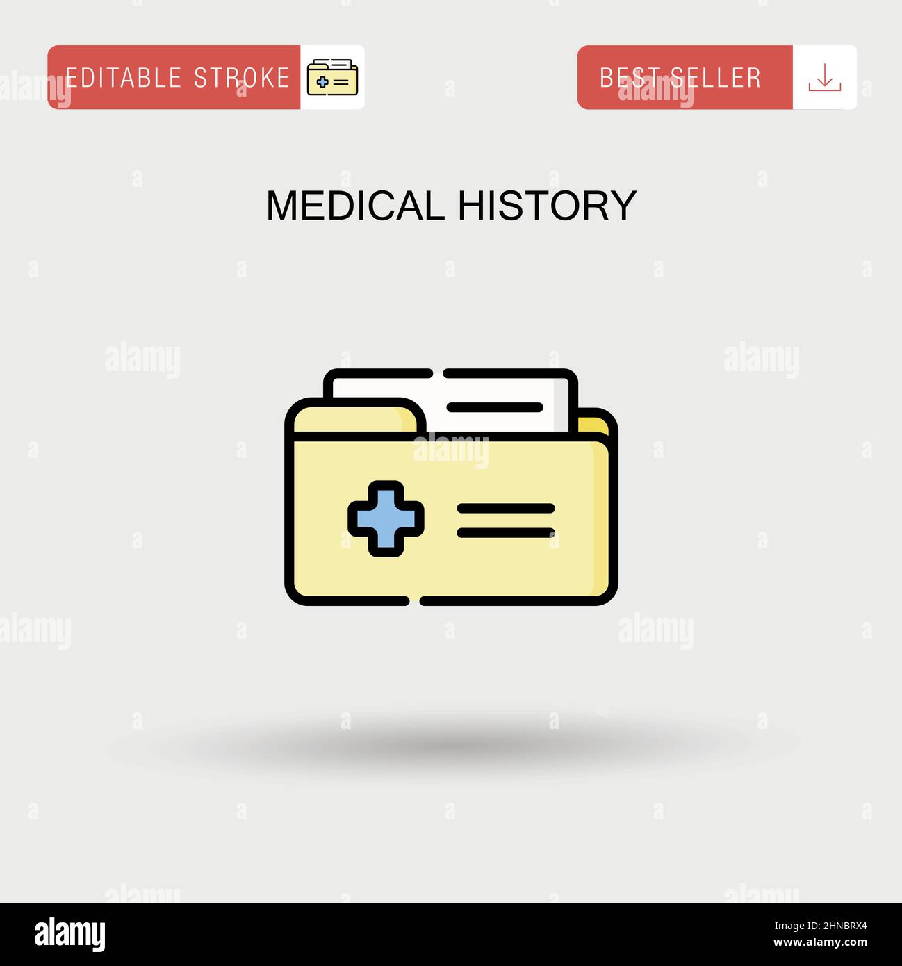 Medical history Simple vector icon Stock Vector Image & Art - Alamy