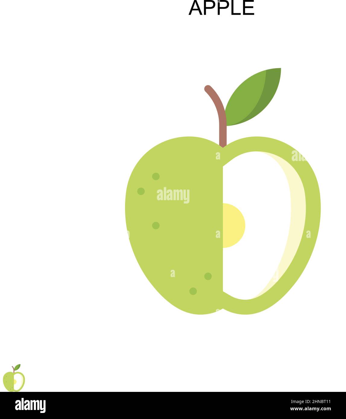 Apple Simple vector icon. Illustration symbol design template for web ...