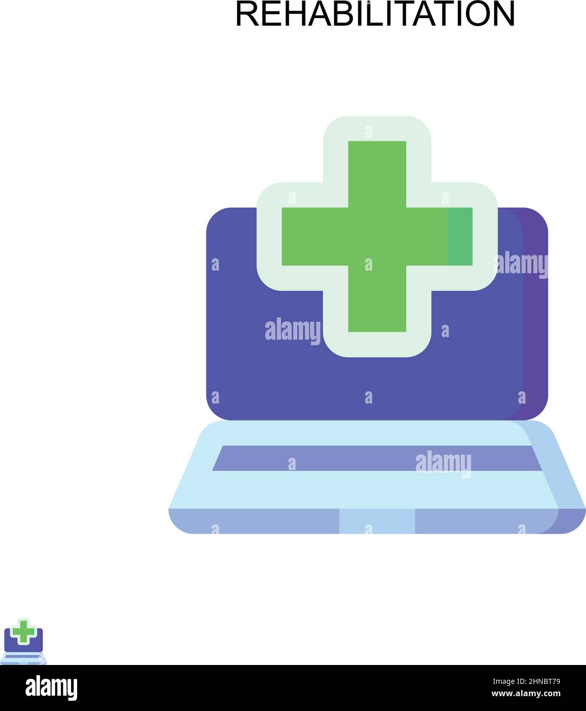 Rehabilitation Simple vector icon. Illustration symbol design template ...