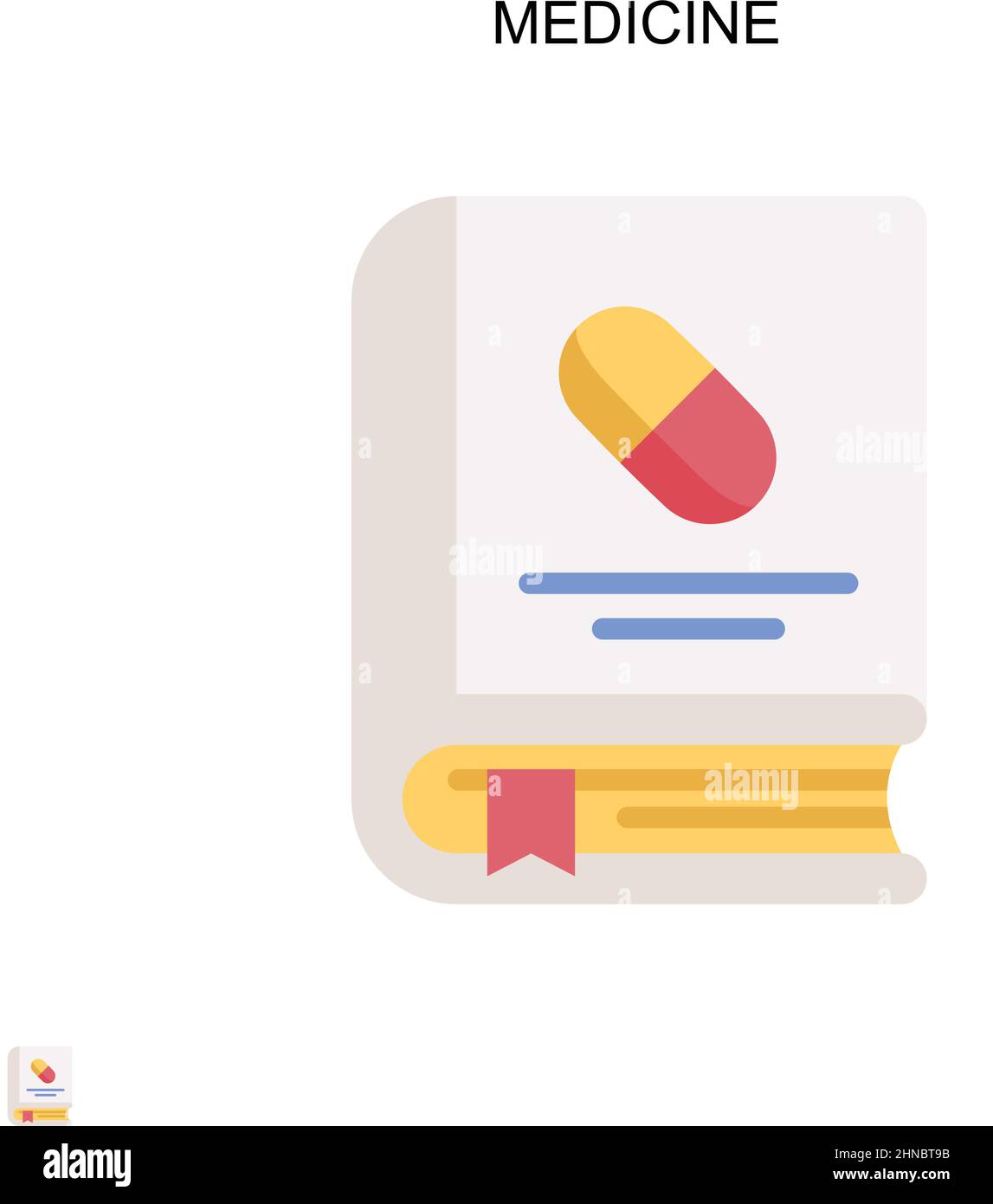 Medicine Simple vector icon. Illustration symbol design template for ...