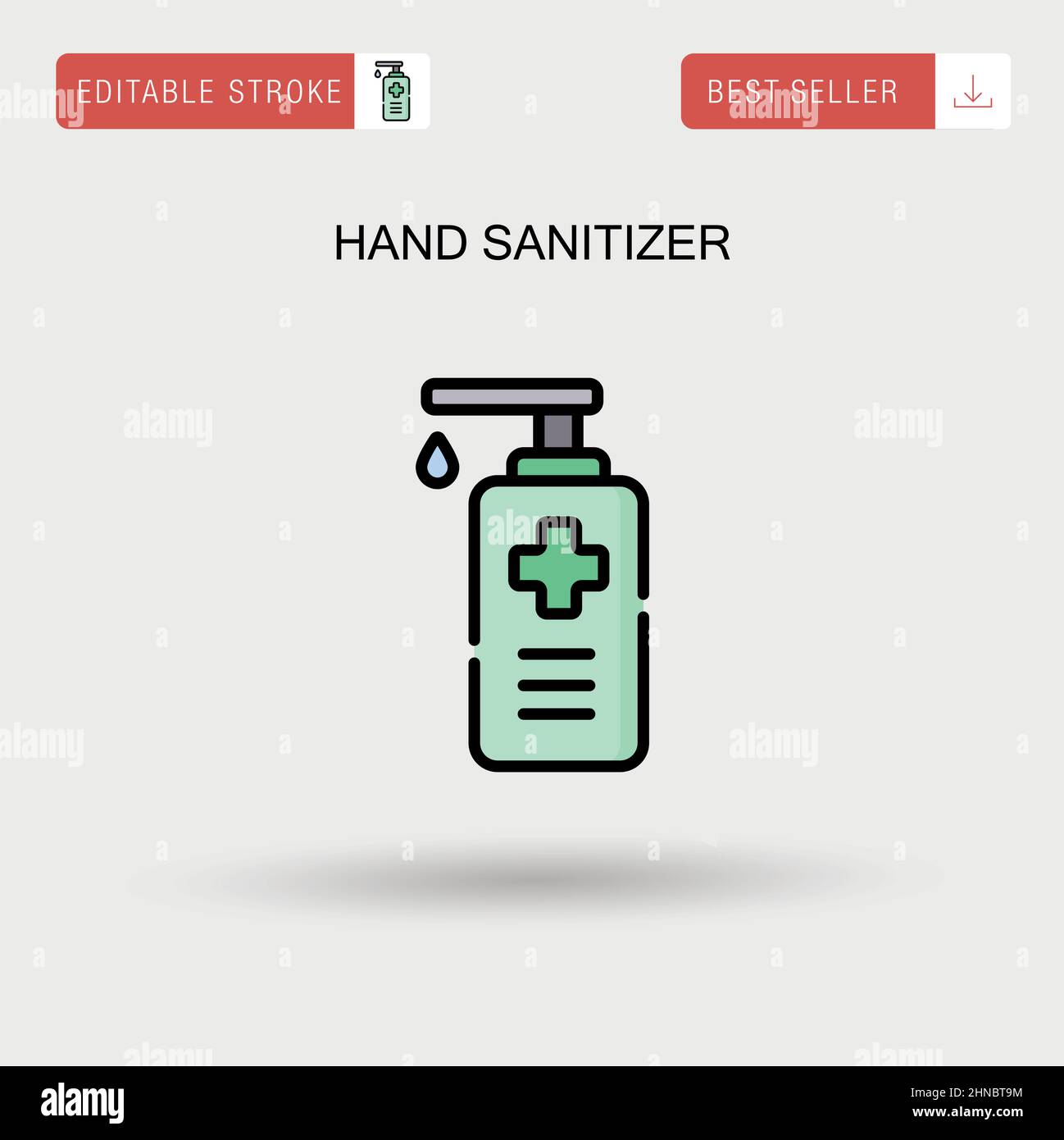 Antibacterial gel simple vector Stock Vector Images - Alamy