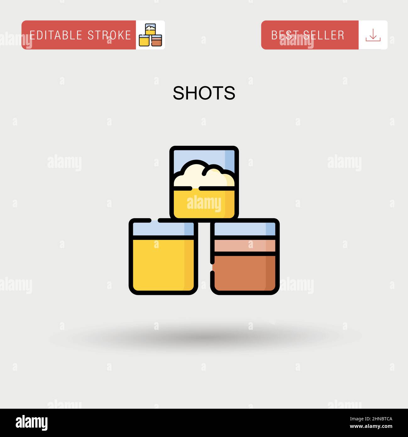 Shots Simple vector icon Stock Vector Image & Art - Alamy