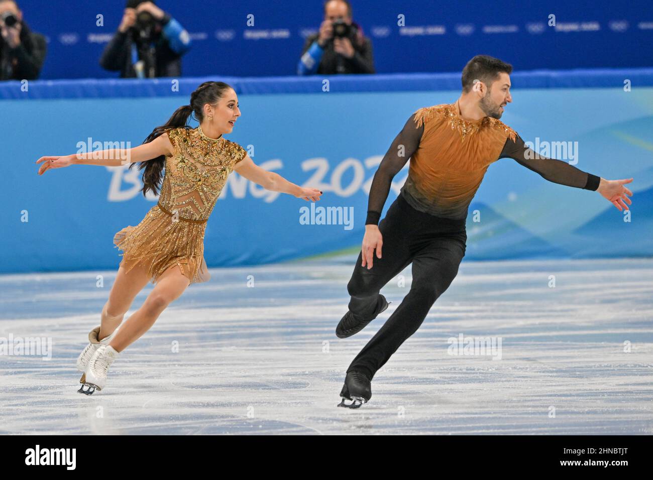 BEIJING, CHINA - FEBRUARY 14: Lilah Fear and Lewis Gibson of Great ...