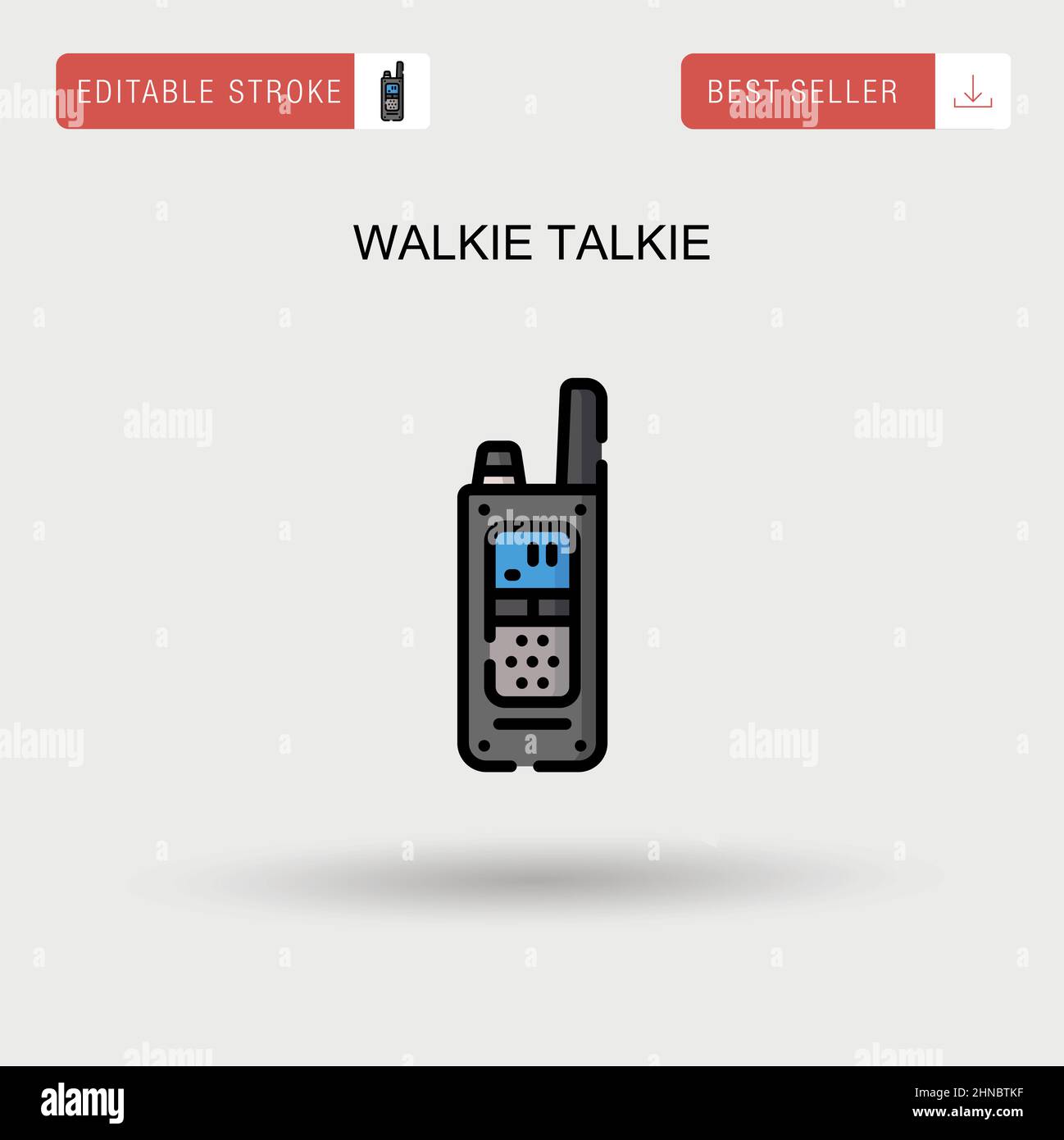 Walkie talkie icon simple hi-res stock photography and images - Alamy