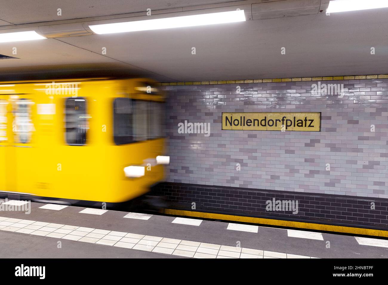 Berlin, Germany. 14th Feb, 2022. A subway train arrives at the ...