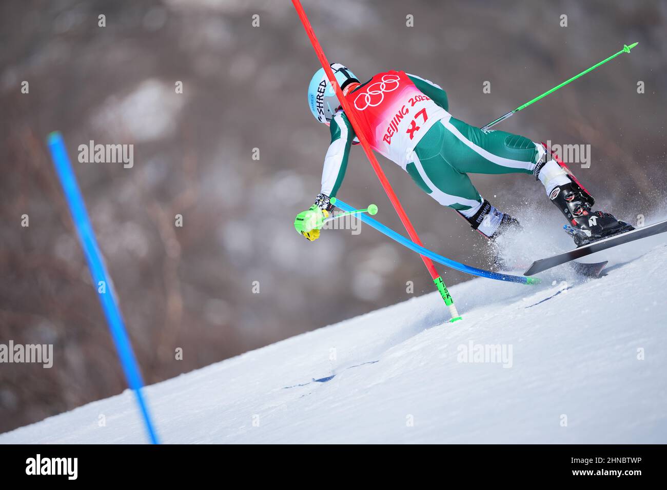 Yanqing, China. 16th Feb, 2022. Olympics, Alpine skiing, slalom, men ...