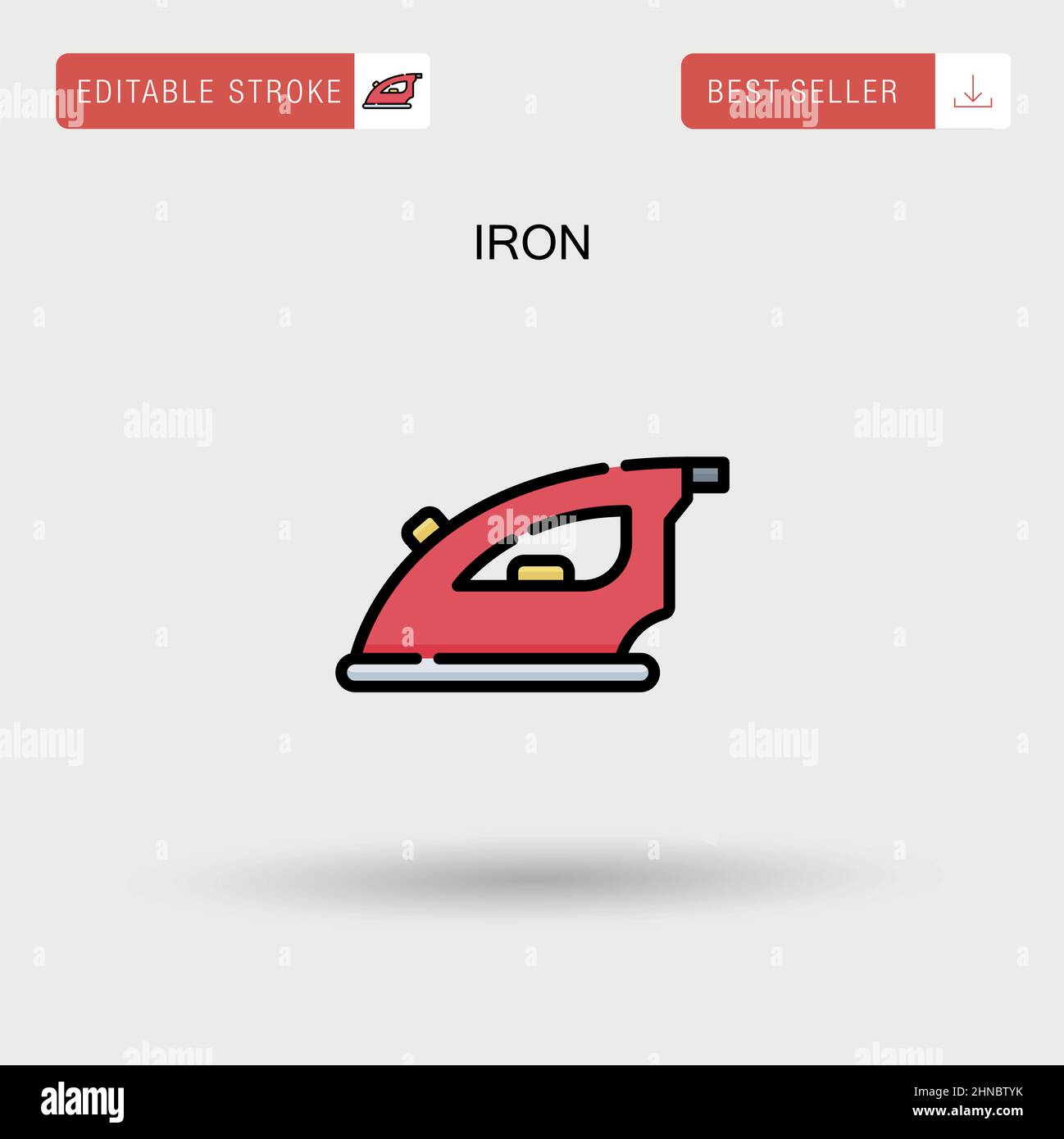 Iron Simple vector icon Stock Vector Image & Art - Alamy